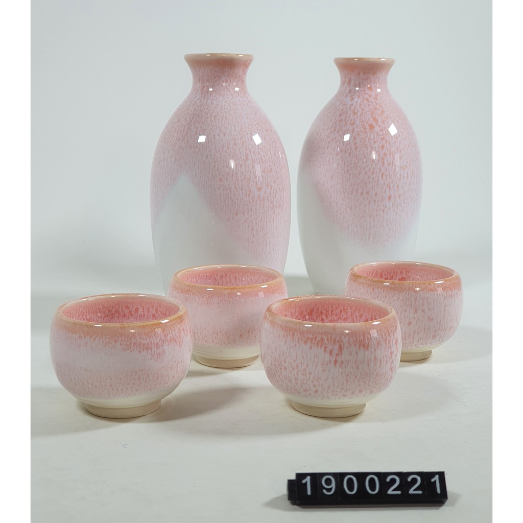 日本 帶回 櫻花粉 清酒壺 清酒杯 組 2壺4杯入-1900221 | 蝦皮購物