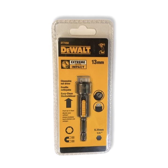 含稅｜美國DEWALT DT7450 DT7450-QZ 13MM 磁性可除屑套筒起子頭 | 蝦皮購物
