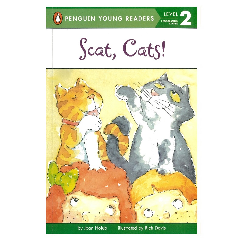 Penguin Young Readers Level 2: Scat, Cats 分級故事讀本 | 蝦皮購物