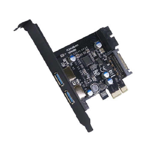 DigiFusion PCI-E USB3.0 4埠 擴充卡 (前2-19in+後2）(PEN219)-CARD276 | 蝦皮購物