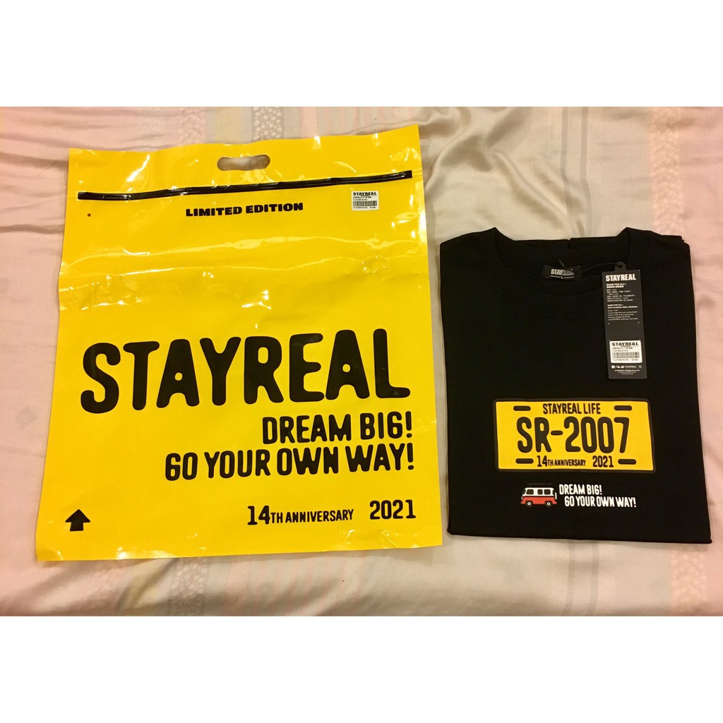 《J.A.Y小舖》STAYREAL 14週年 限定T (黑L) | 蝦皮購物
