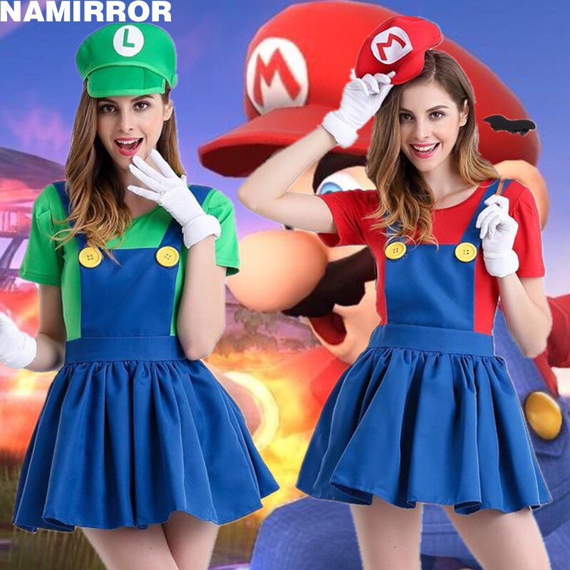 現貨 馬里奧cosplay遊戲服裝 馬力歐派對 角色扮演 超級瑪麗 萬聖節服裝 瑪麗奧 馬麗歐 馬利歐 派對 表演服裝 | 蝦皮購物