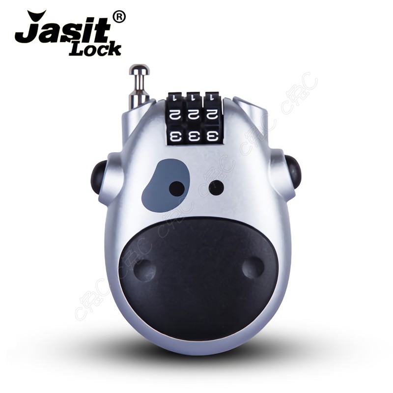Jasit Lock-全新輕量化溜溜球鎖 便攜防盜密碼鎖 自行車伸縮鋼絲鎖 腳踏車鎖 單車大鎖 海關延長鎖 行李鋼纜鎖 | 蝦皮購物