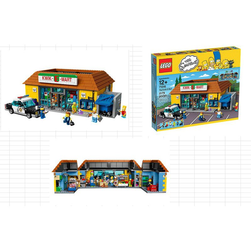 (記得小舖)美國正版 全新含盒 樂高 LEGO 71016 The Kwik-E-Mart 辛普森商店 四盒(一盒盒損) | 蝦皮購物