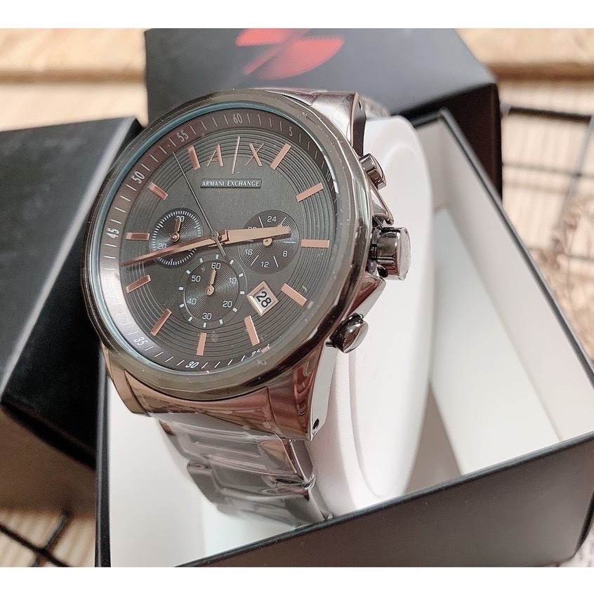 [B.U歐美專業代購]Armani Exchange AX 鋼錶帶 三眼 智能計時 男錶 手錶 錶 ax2509 | 蝦皮購物