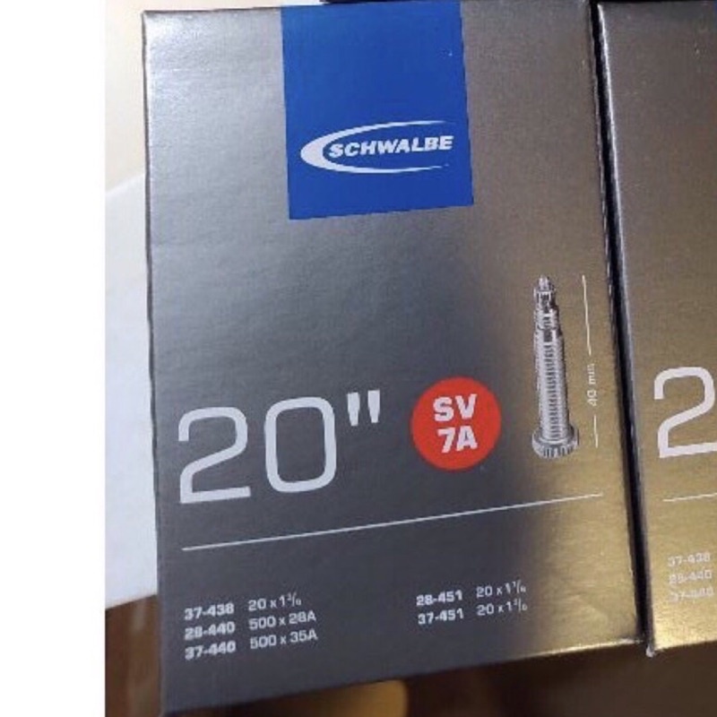 胖虎單車 x Schwalbe SV7A Inner Tube For 20 inch 451 Tyre | 蝦皮購物