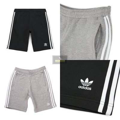 Eddie_Store ｜adidas 3-Stripe 三葉草 三線褲 黑 灰 短褲 DH5803 DH5798 | 蝦皮購物