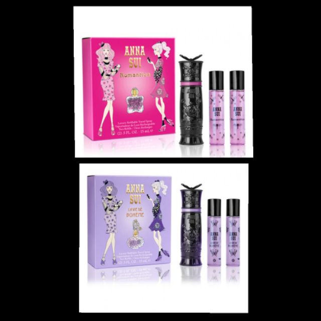 Anna Sui 安娜蘇 安娜花園 紫蝶戀香頌隨身瓶(淡香水15ml*2) | 蝦皮購物