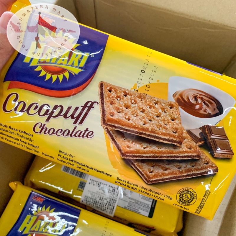 印尼 巧克力 夾心餅乾 脆餅 Hatari Cocopuff | 蝦皮購物