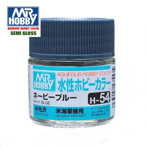 【模型屋】現貨 MR.HOBBY GUNZE 郡氏 GSI H-54 H54 水性漆 平光 海軍藍色 模型漆 10ml | 蝦皮購物