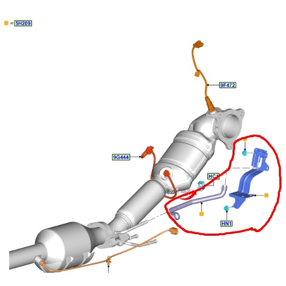 【JT福特原廠】FOCUS MK4 2.3 ST WAGON 正廠 壓差感應器 排氣管感應器 | 蝦皮購物