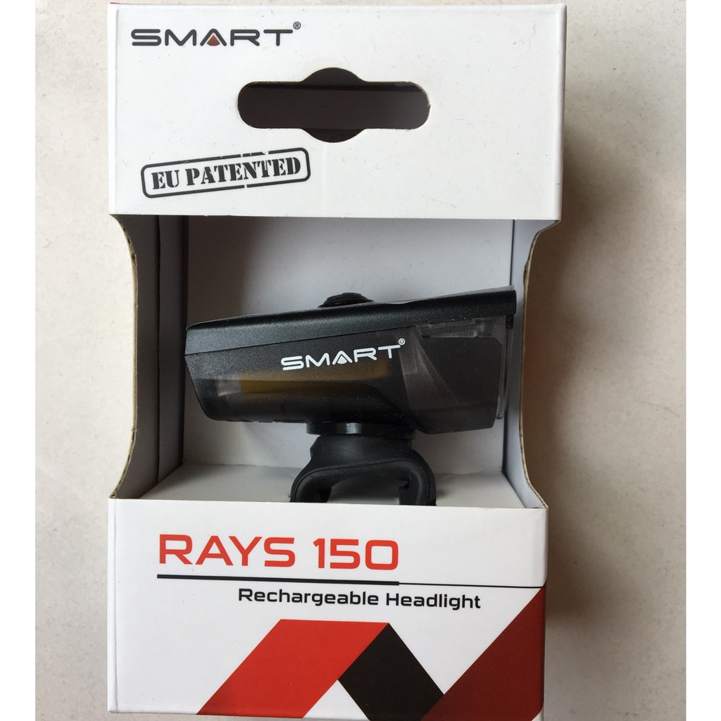 【二輪極速】SMART RAYS 150 USB充電 快拆 輕量 高亮度 廣角前燈 自行車前燈 | 蝦皮購物