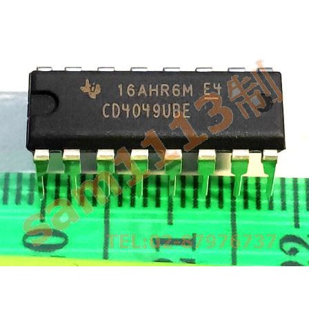 113邏輯閘 CD4049 UBE DIP-16 TI 十六進緩衝 HEF4049 MC4049 >>10個 | 蝦皮購物