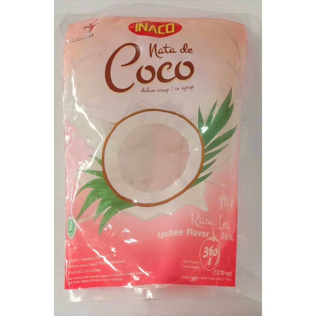 Inaco Nata de Coco Strawberry / Vanila / Mangga / Leci | 蝦皮購物