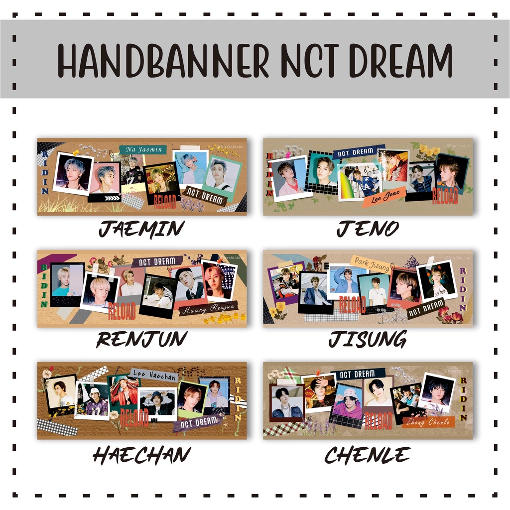 Kpop NCT Dream Handbanner | 蝦皮購物