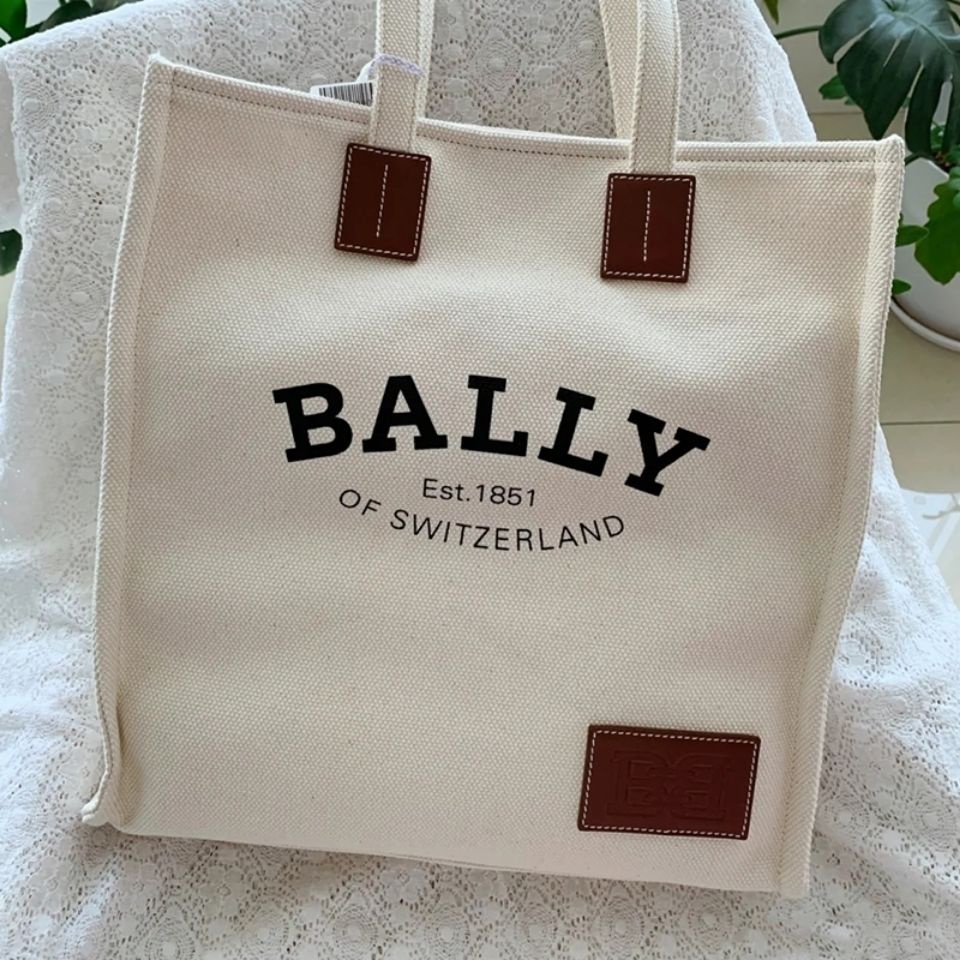 BALLY 巴利 趙露思 同款 帆布包 時尚 新款 休閒 百搭 大容量 購物袋 托特包 潮包 輕便好背 | 蝦皮購物