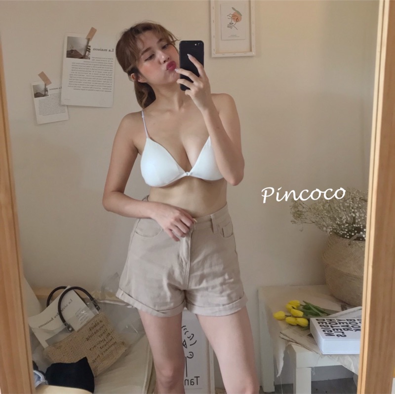 Pincoco 台灣出貨 現貨 超好搭～歐美簡約前扣無鋼圈內衣 SAN038 | 蝦皮購物