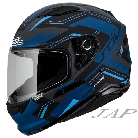 SOL SF-6 SF6 超新星 消光灰/黑藍 全罩式安全帽 內襯可拆洗 雙D扣 雙鏡《遠古騎士》 | 蝦皮購物