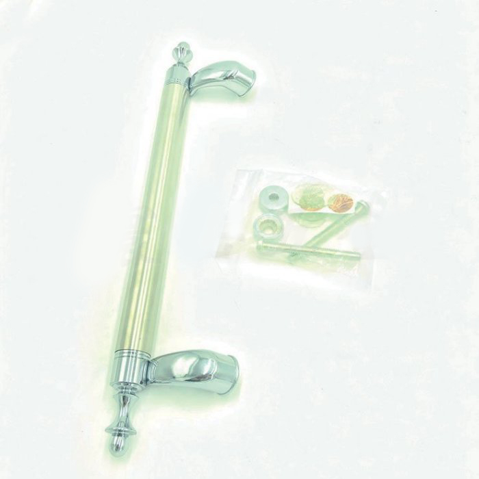 【singcoco】不鏽鋼把手 Ø25.4mm*長390mm 孔距 275mm 白尖頭中白鐵 4折單 把手五金 | 蝦皮購物