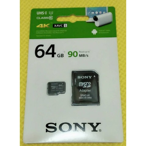 全新 SONY micro SDHC 64GB 記憶卡 SR-64UY3A/T+送讀卡機 | 蝦皮購物