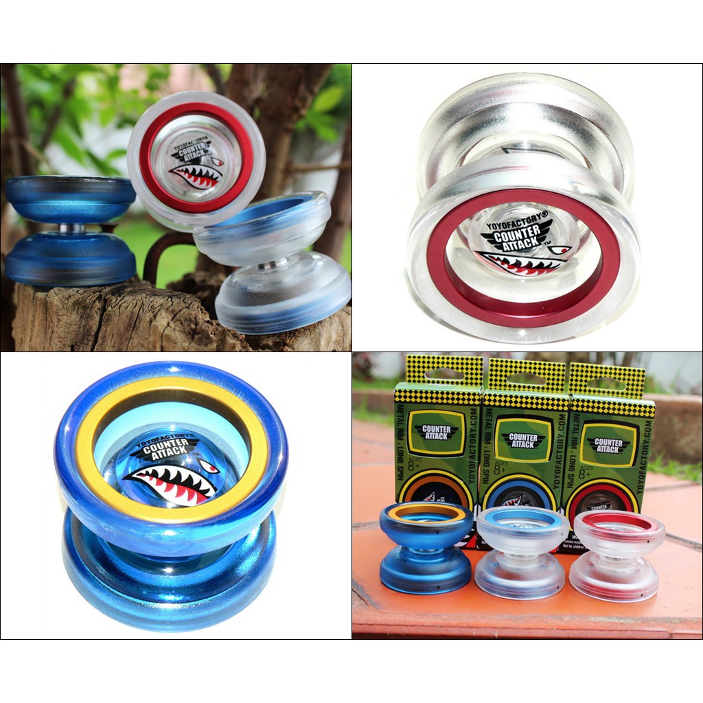 溜溜球 美國 YYF Counter Attack 高品質塑膠球+金屬環 穩定 空轉久 送五大贈品 YOYO 台灣現貨 | 蝦皮購物