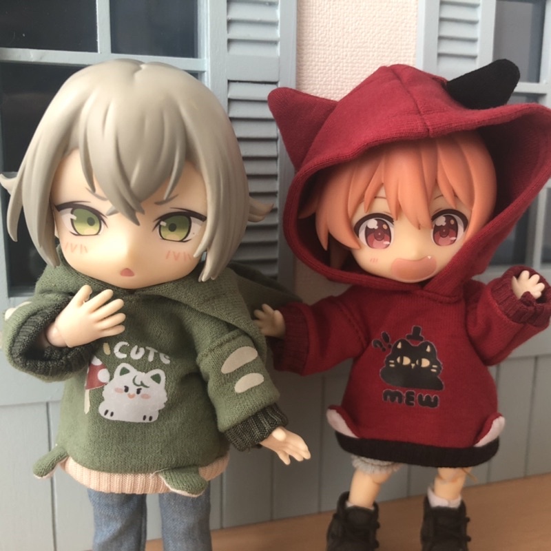 ♥️KOKOLEE♥️貓咪印花長袖帽T☁️ ob11/黏土人/gsc/obitsu娃衣 | 蝦皮購物