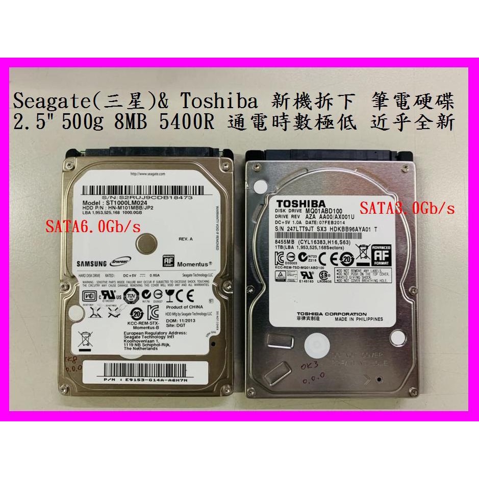 ＊大吉大利＊2.5" 500G 8MB 全新機拆下"薄型"筆電硬碟，通電時數極低 | 蝦皮購物