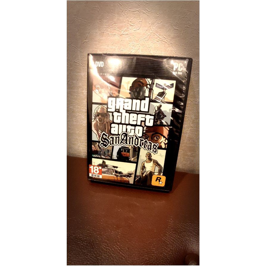 grand theft auto San Andreas(GTA系列)，限PC DVD使用，內附遊戲光碟一片 | 蝦皮購物