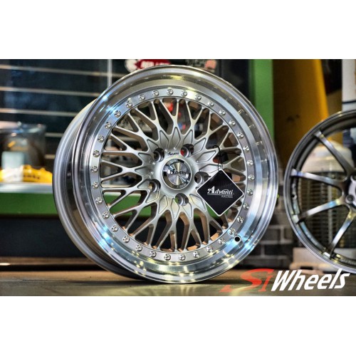 【FK鋁圈】17吋 5/112 ADV-52 銀色車邊 | 蝦皮購物