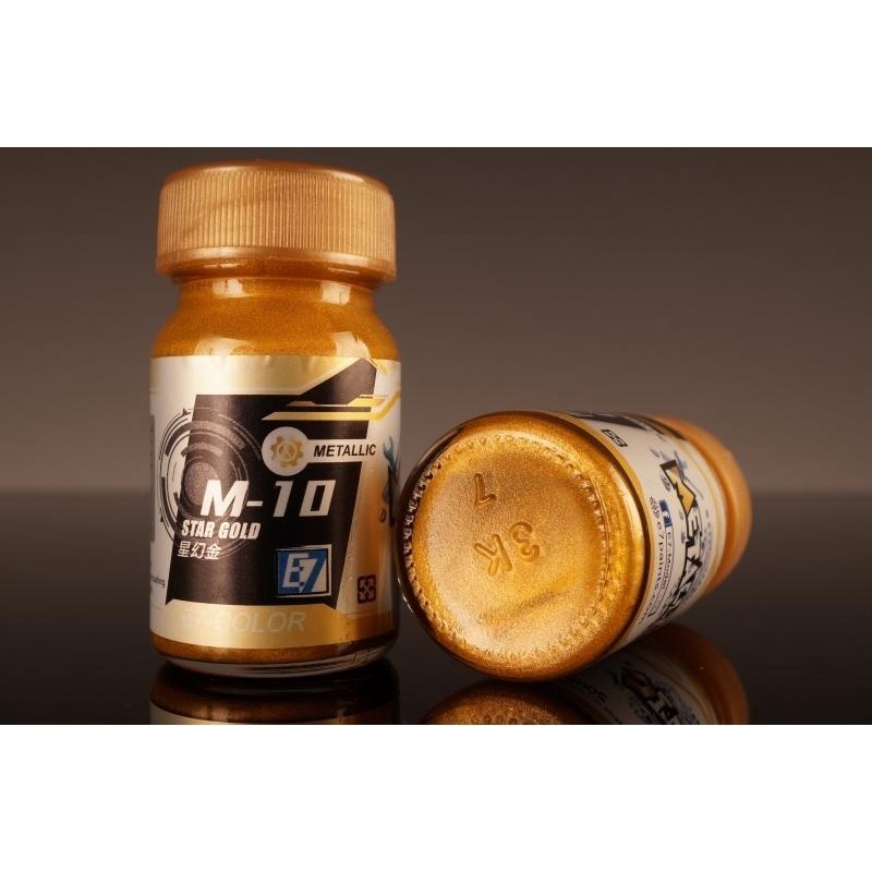 [HRS] 🎨現貨 E7模型漆 color M系列金屬色 銀 閃銀 珍珠黃金 赤金 青金 冷鐵黑 暖鐵黑 星幻金 香檳金 | 蝦皮購物
