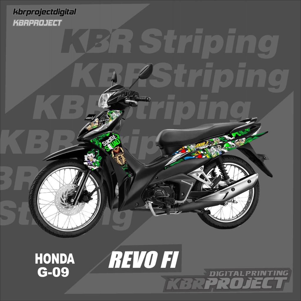 HONDA REVO ABS 條紋貼紙 REVO ABS 摩托車貼紙 Racing H-09 變體 | 蝦皮購物