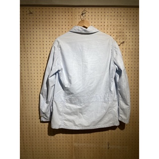 AVON HOUSE SHAWL COLLAR COTTON JACKET 夾克 新月領 夾克外套 棉 水藍色 | 蝦皮購物
