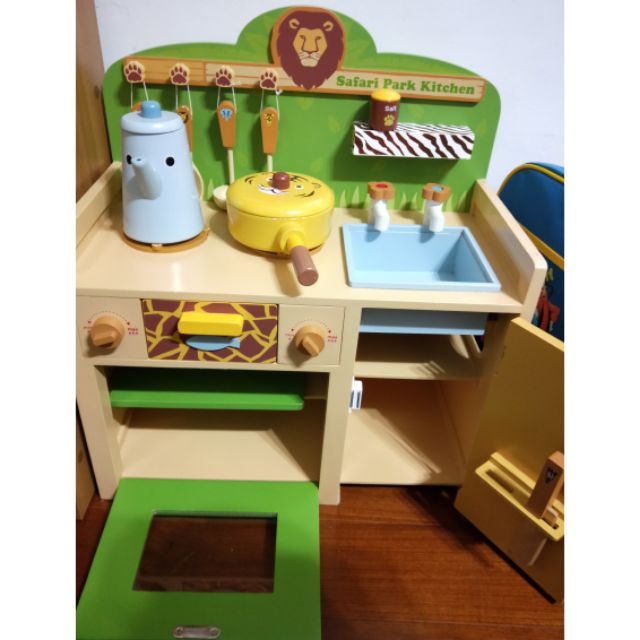 Mother Garden Safari Park Kitchen 木製 廚房 玩具組 | 蝦皮購物