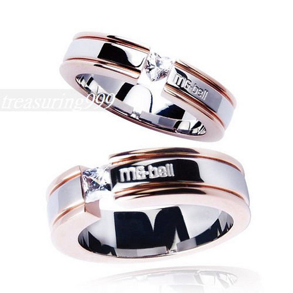 【永恆典藏館】瑪琦貝爾MGBELL 316L【堅毅愛情】情人對戒 抗過敏不會氧化變黑 | 蝦皮購物
