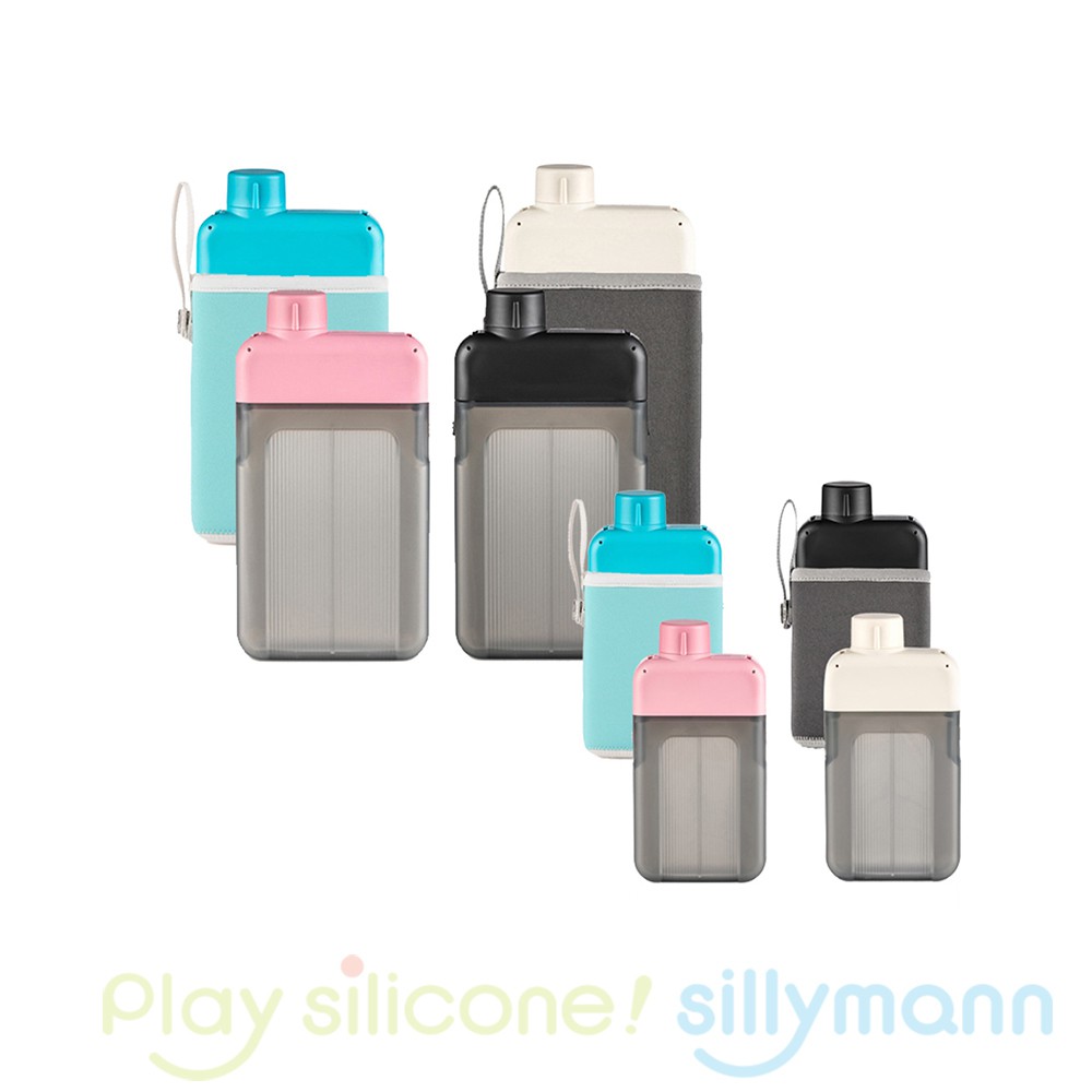 【韓國sillymann】 親子款扁平時尚水壺500ml+300ML | 蝦皮購物