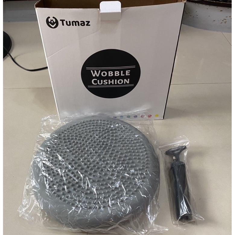 [Tumaz]充氣平衡墊 贈充氣筒 美臀墊 核心訓練 感統訓練 [二手] | 蝦皮購物