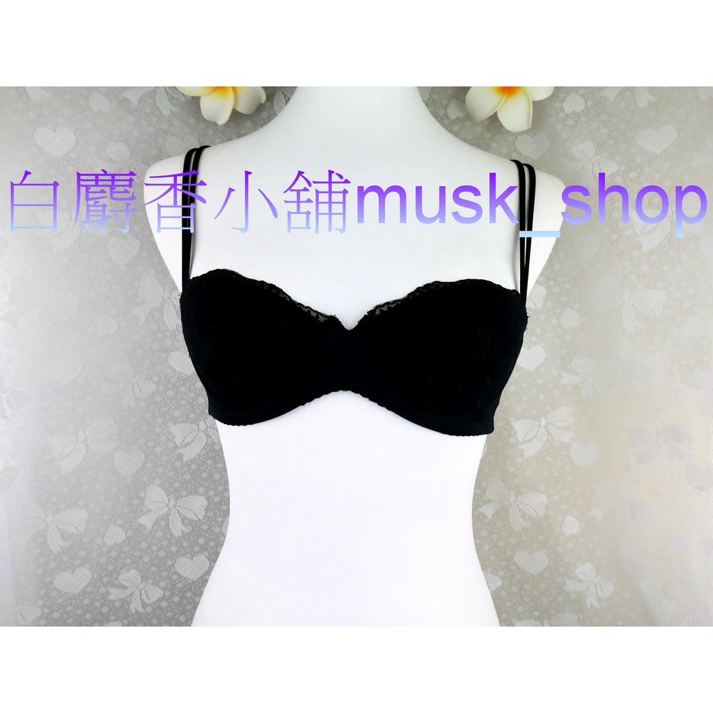 尺寸32B=70B,34B=75B-黑色鳶尾花蕾絲半罩軟鋼圈-753＊白麝香小舖＊全新MURENA夢漣娜性感系列 | 蝦皮購物