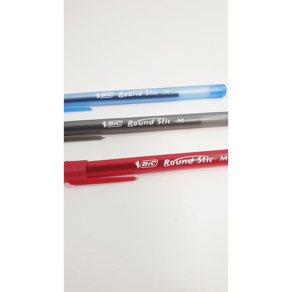 Bic Round Stic M Ball Pens 原子筆 三色都有 ( 1支 / 3支賣場 ) | 蝦皮購物