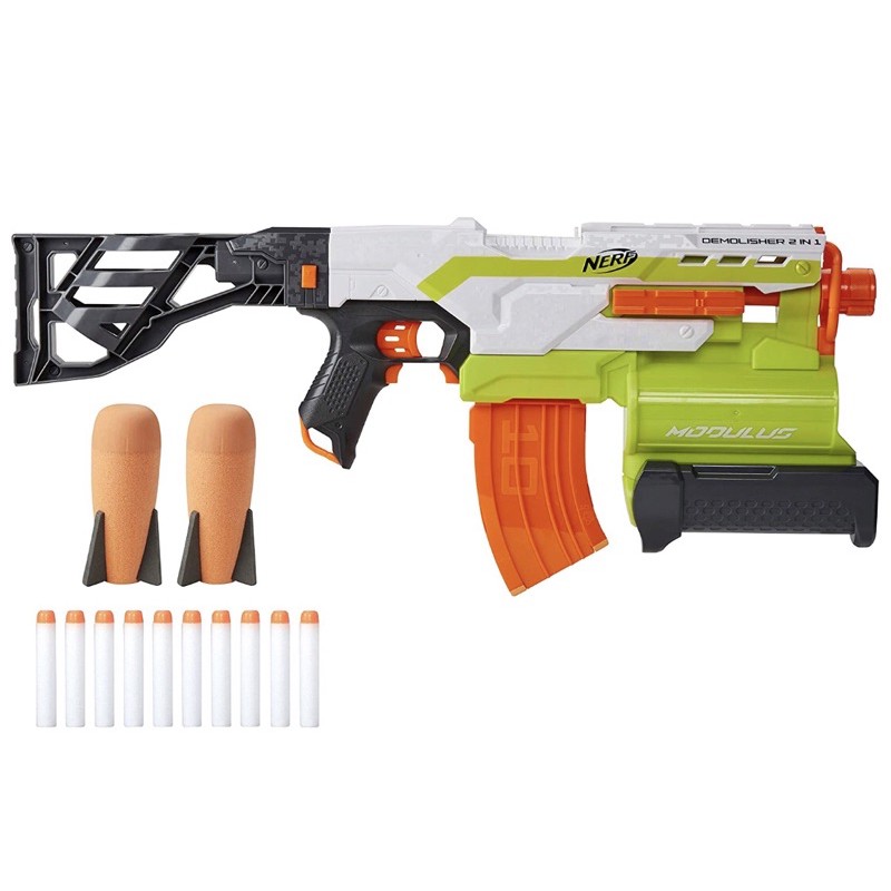 現貨不用等 橙（橘）機 NERF Modulus Demolisher 2-in-1 Blaster榴彈發射器 自由模組 | 蝦皮購物