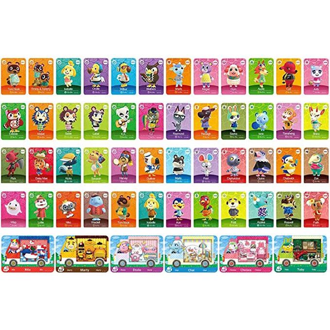 54pcs Mini ACNH NFC Villager Cards Series 5 with Sanroi Card | 蝦皮購物
