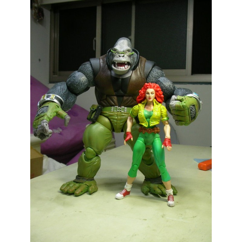 Toybiz Marvel Legends Legendary BAF Monkeyman & O'Bryan 巨大猩猩 | 蝦皮購物