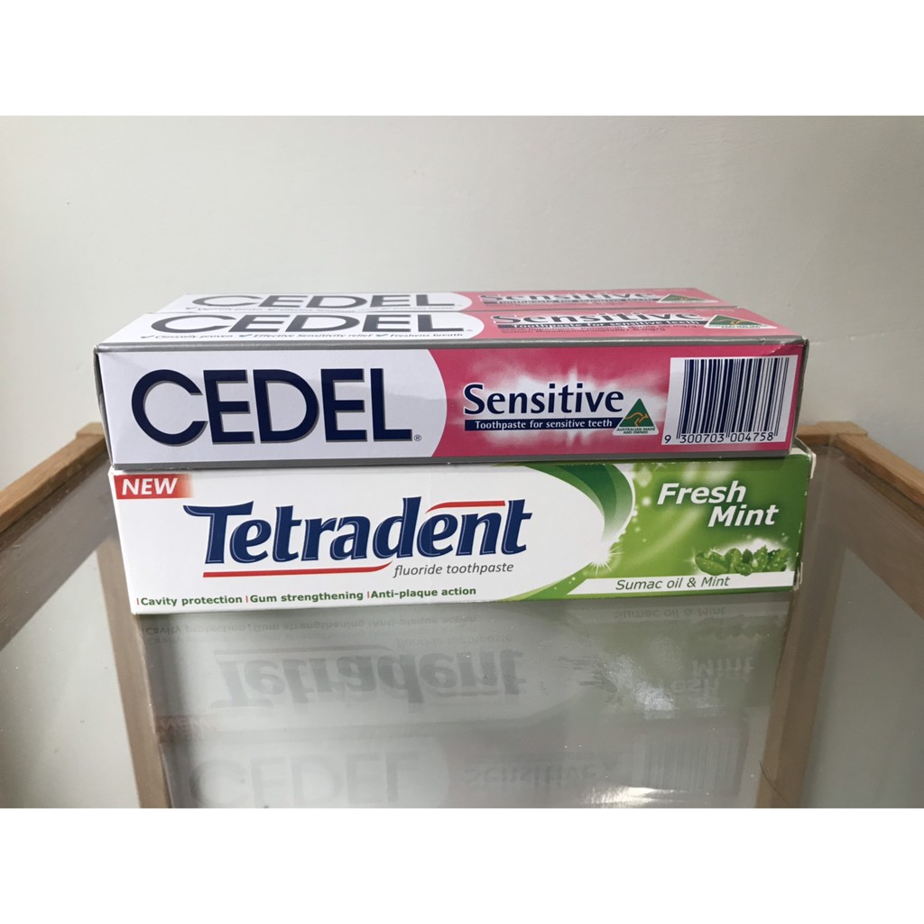 即期特價~澳洲CEDEL 含氟強化敏感型牙膏110g tetradent歐洲草本牙膏75g | 蝦皮購物