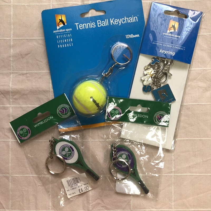 全新現貨 網球公開賽 鑰匙圈 澳洲 溫布頓 keyring wilson wimbledon aus open | 蝦皮購物