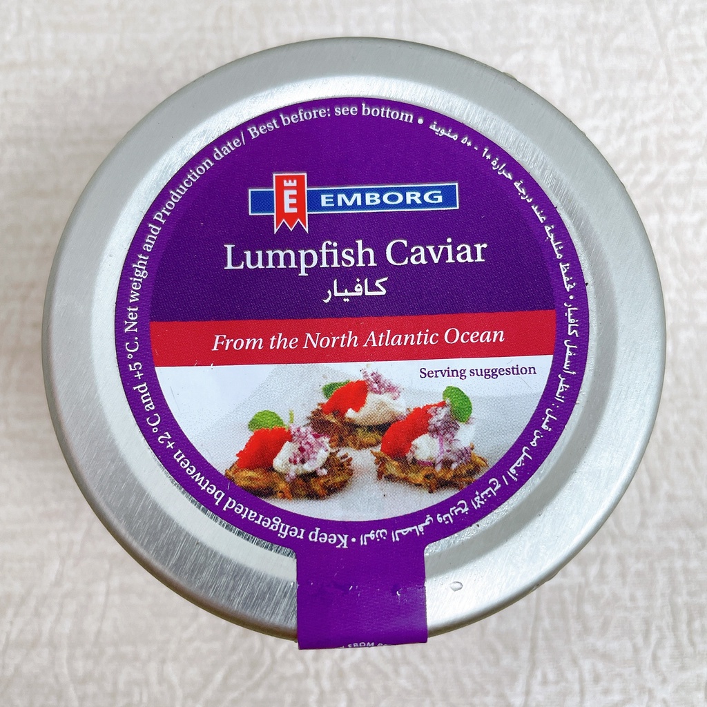 [ 舌尖上的美味 ] Emborg 紅魚子醬/黑魚子醬 Lumpfish Caviar 德國 100克/罐 ㊣ | 蝦皮購物