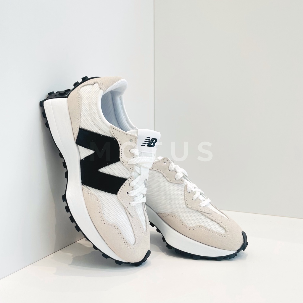 Motus | New Balance 327 男 女 黑白 休閒鞋 MS327CWB | 蝦皮購物