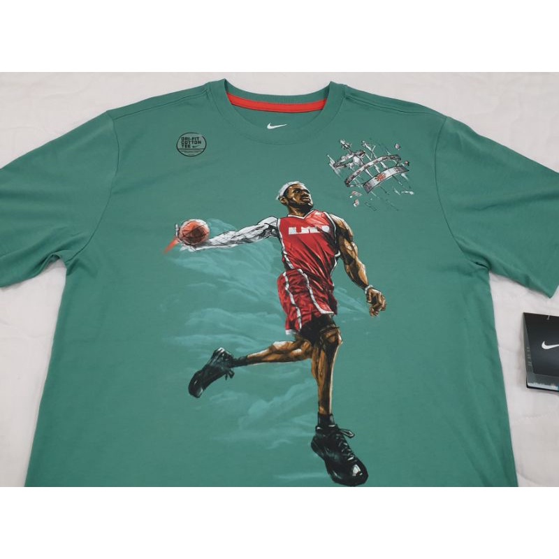 NBA Nike DRI-FIT LeBron James T Shirt LBJ 詹姆斯 騎士 短袖 短T | 蝦皮購物