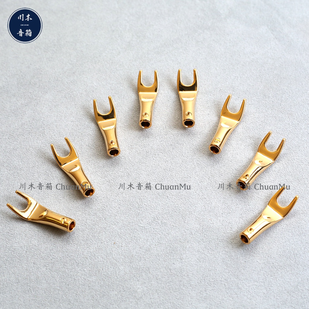 【促銷】HIFI 端子 高級鍍金 Y插U型插頭【川木】全新現貨【P175】香蕉頭 DIY 免焊接 音箱喇叭線 音響線 | 蝦皮購物