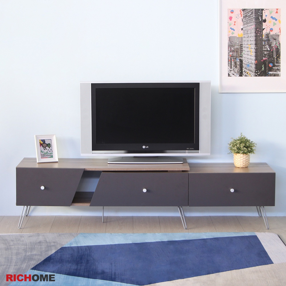 RICHOME 福利品 TV-156 可延伸電視櫃 (長180CM) 電視櫃 收納櫃 置物櫃 玄關櫃 衣櫃 | 蝦皮購物