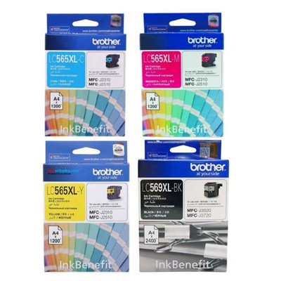 【數位3C】Brother LC 565 XL / LC 569 XL 原廠4色高容量墨水匣 J2310 J251 | 蝦皮購物