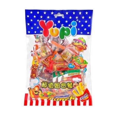 Yupi呦皮 漢堡QQ糖 漢堡軟糖 超值組合餐 水果軟糖 小熱狗軟糖 軟糖 yupi軟糖 萬聖節糖果 糖果 | 蝦皮購物